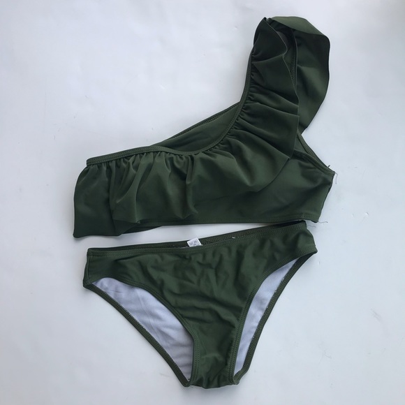 unnamed | Swim | One Shoulder Ruffle Bikini | Poshmark